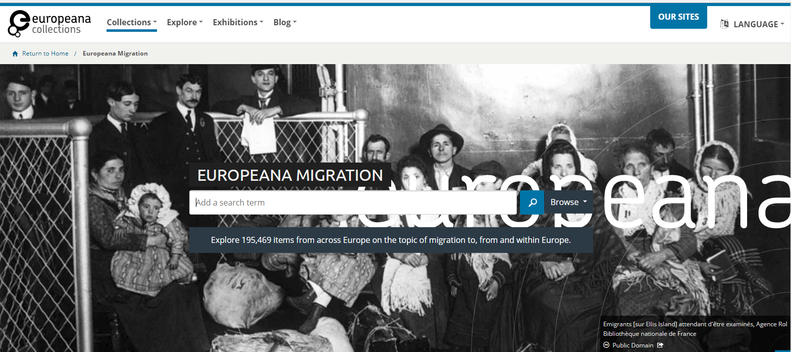 Europeana Migration, to show that culture is the product of ...