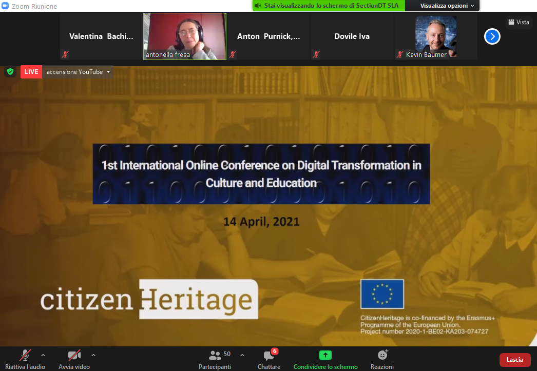 CitizenHeritage presented at DTCE 2021 | Digital meets Culture